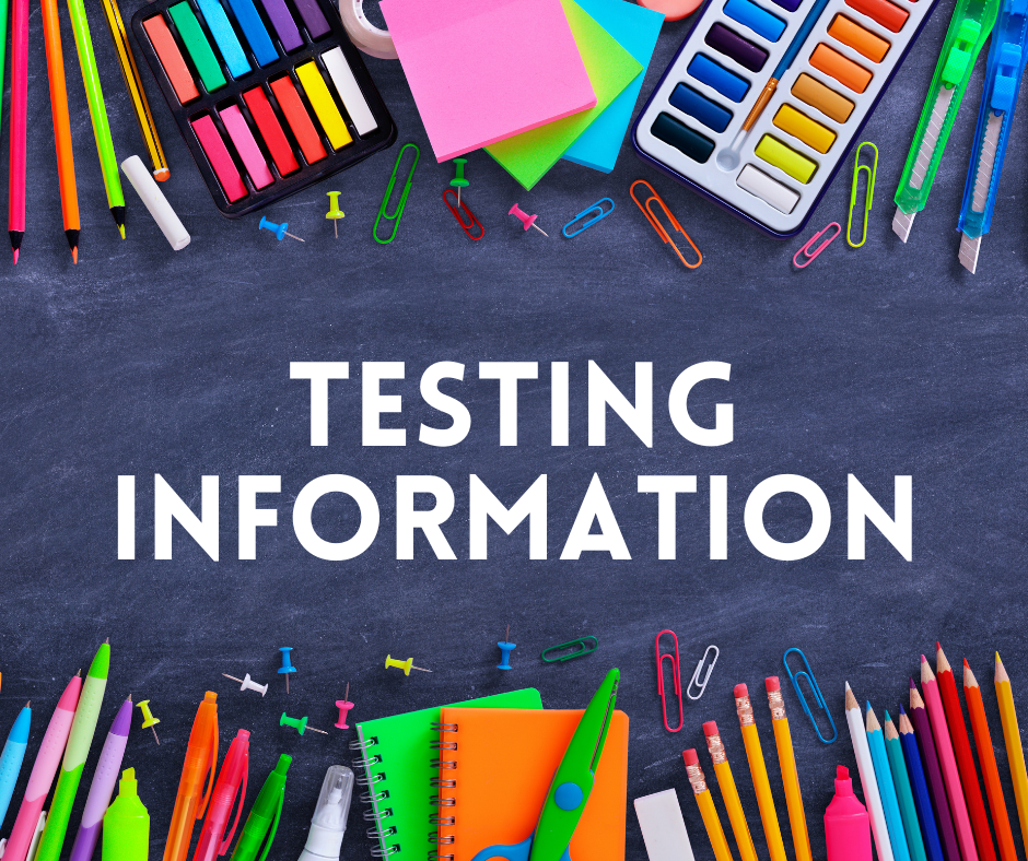 Updated Testing Calendar and Information | St. Pauls Elementary School