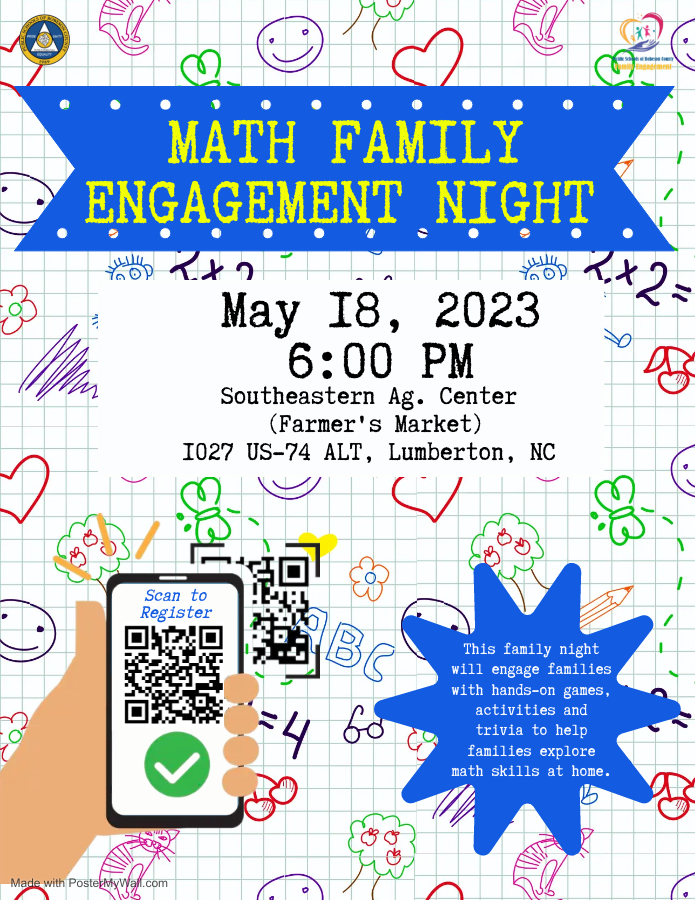 Register now for Math Family Engagement Night on May 18! | Orrum Middle ...