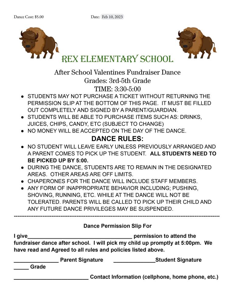 PTO Valentine's Day Dance | Rex-Rennert Elementary School