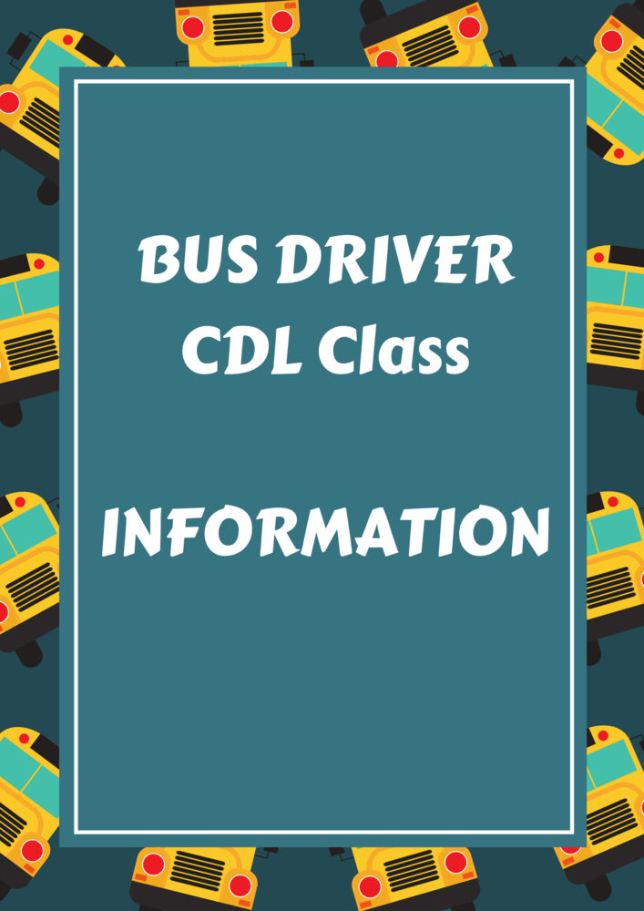 Bus Driver/CDL Class Information | St. Pauls Elementary School