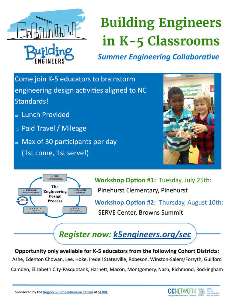 K-5 educators invited to Building Engineers in K-5 Classrooms Summer ...