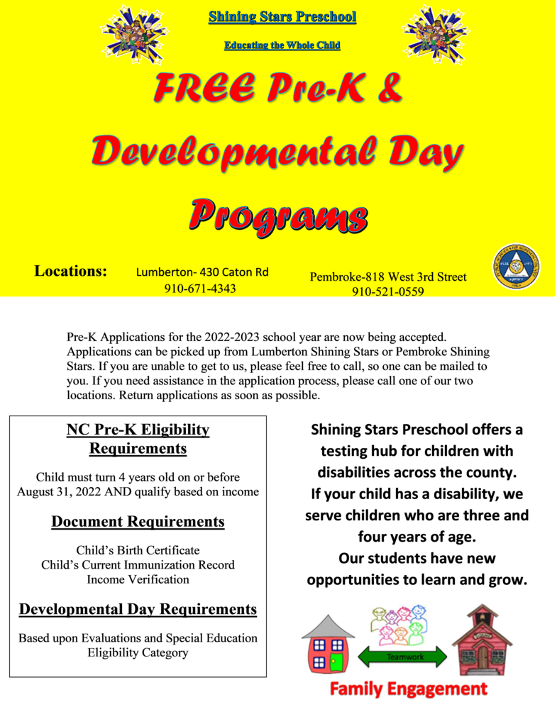Free Pre-K and Developmental Day Programs | Shining Stars Preschool ...